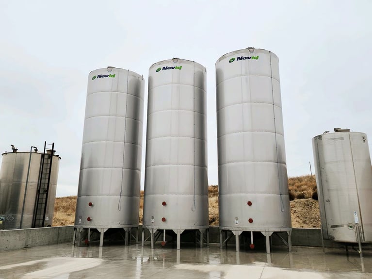Novid Inc. | Stainless Steel Liquid Fertilizer & Chemical Storage